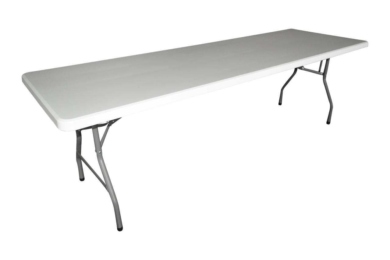 Plastic Unfolded Table 240X75.5X74Cm - Alhamd Smartliving